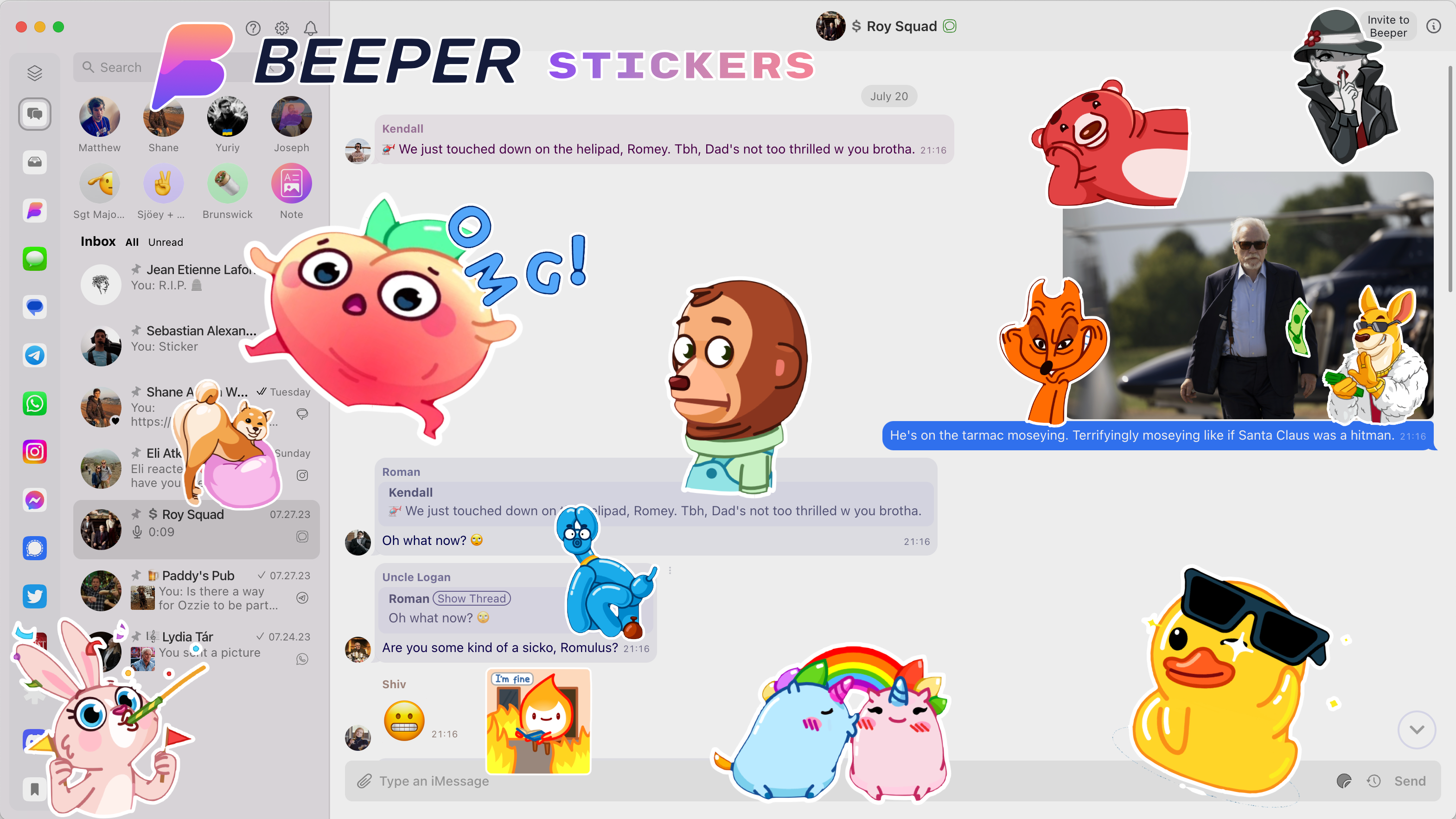🛸 The Stickers Have Landed – Beeper Blog